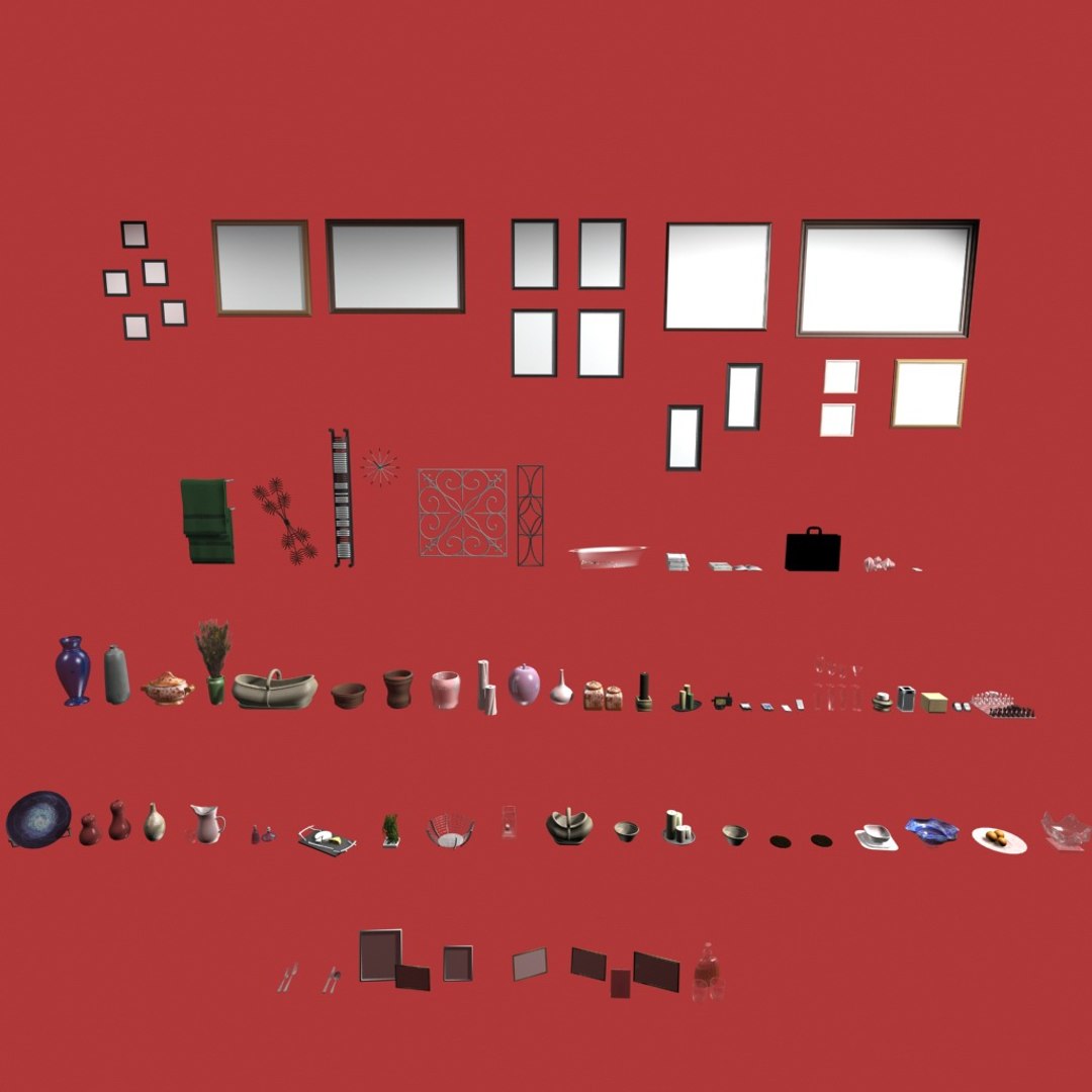 3d Objects Art Frames