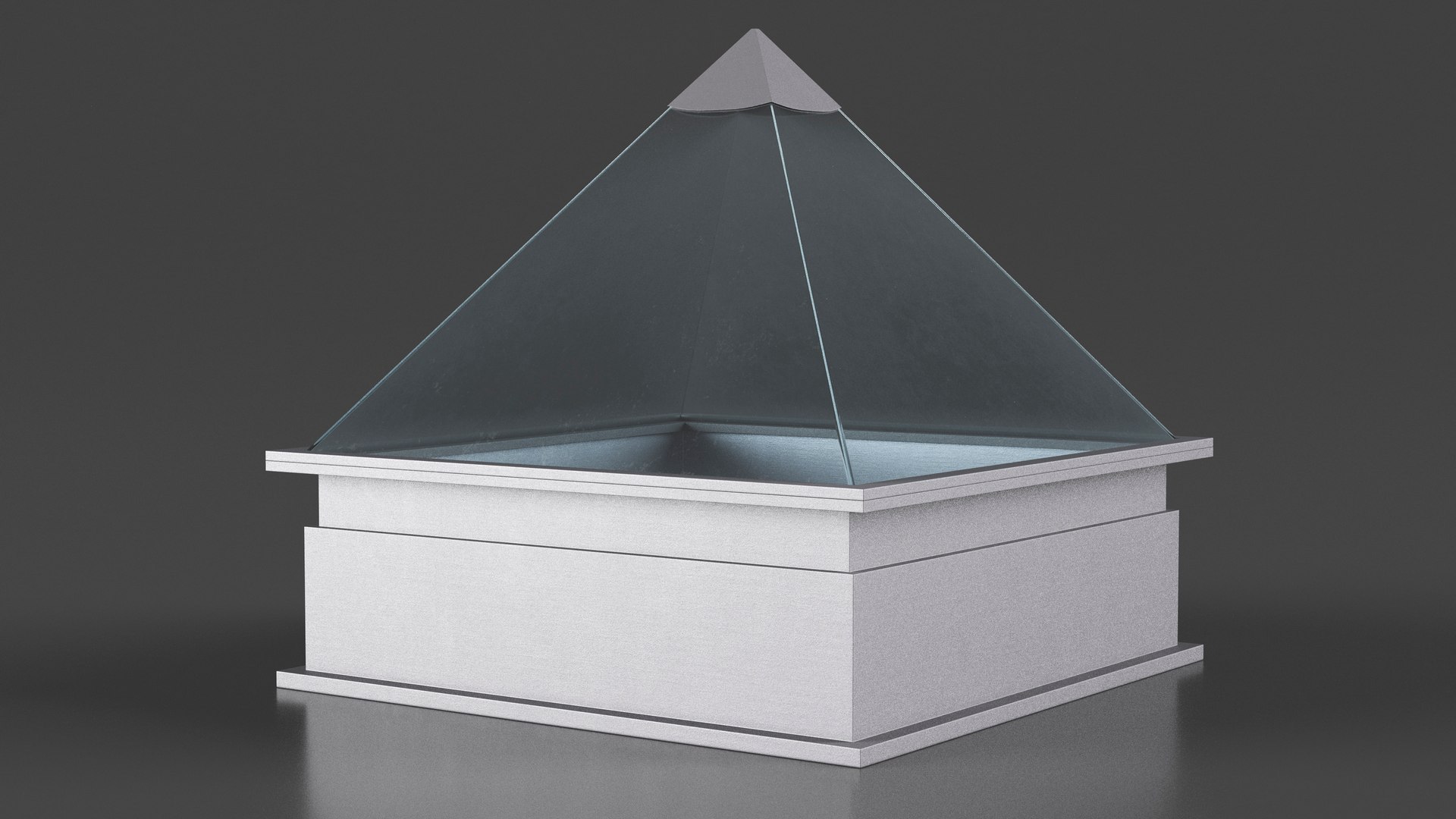 Square Pyramid Skylight For Roof 3D - TurboSquid 2194768