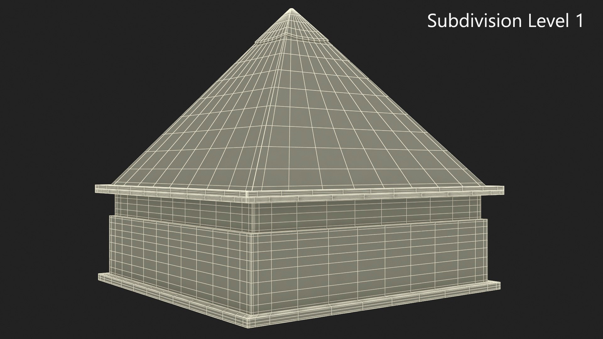 Square Pyramid Skylight For Roof 3D - TurboSquid 2194768