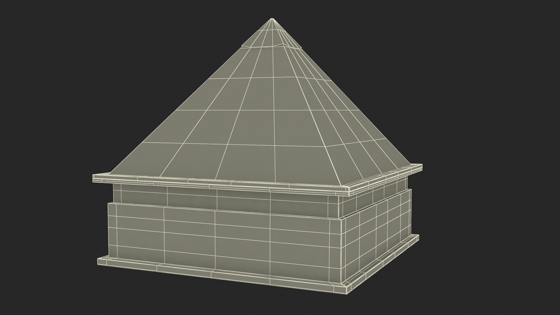 Square Pyramid Skylight For Roof 3D - TurboSquid 2194768
