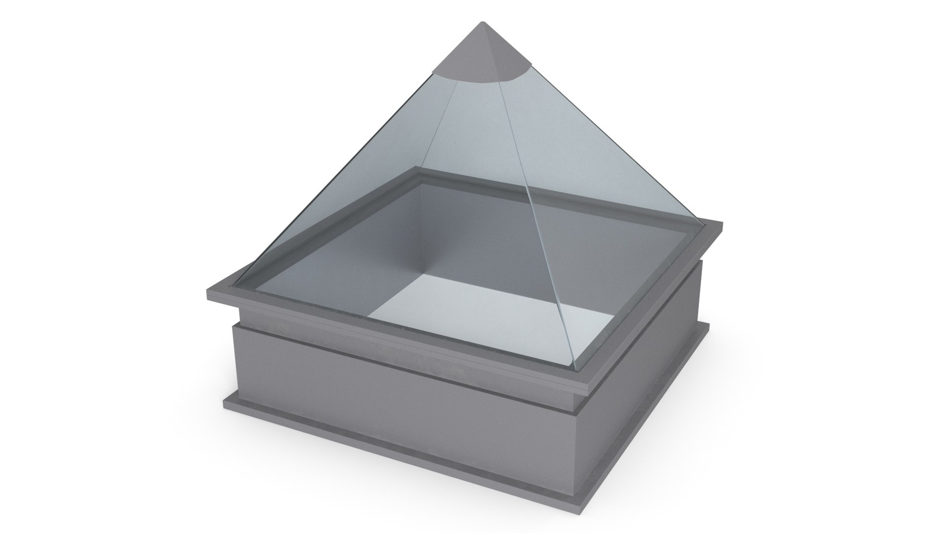Square Pyramid Skylight For Roof 3D - TurboSquid 2194768