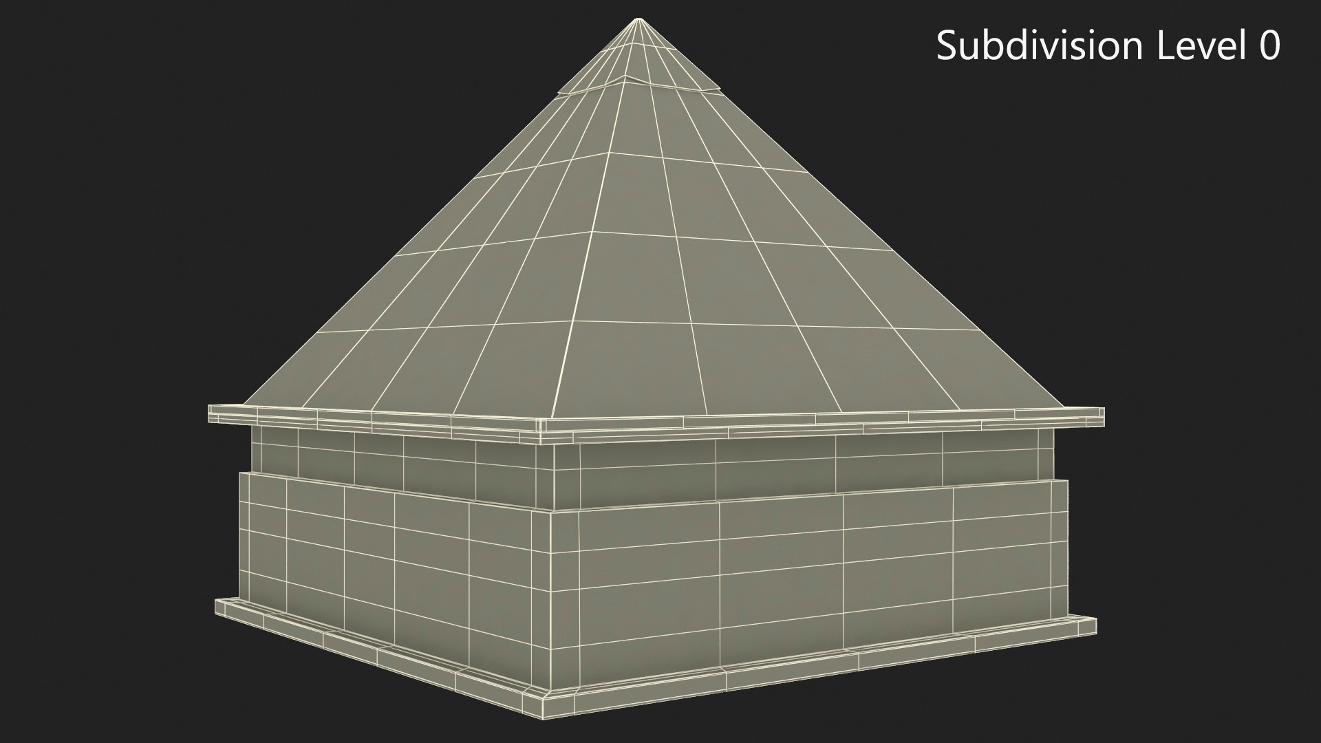 Square Pyramid Skylight For Roof 3D - TurboSquid 2194768