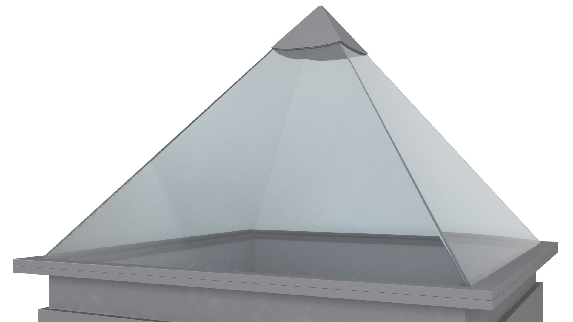 Square Pyramid Skylight For Roof 3D - TurboSquid 2194768