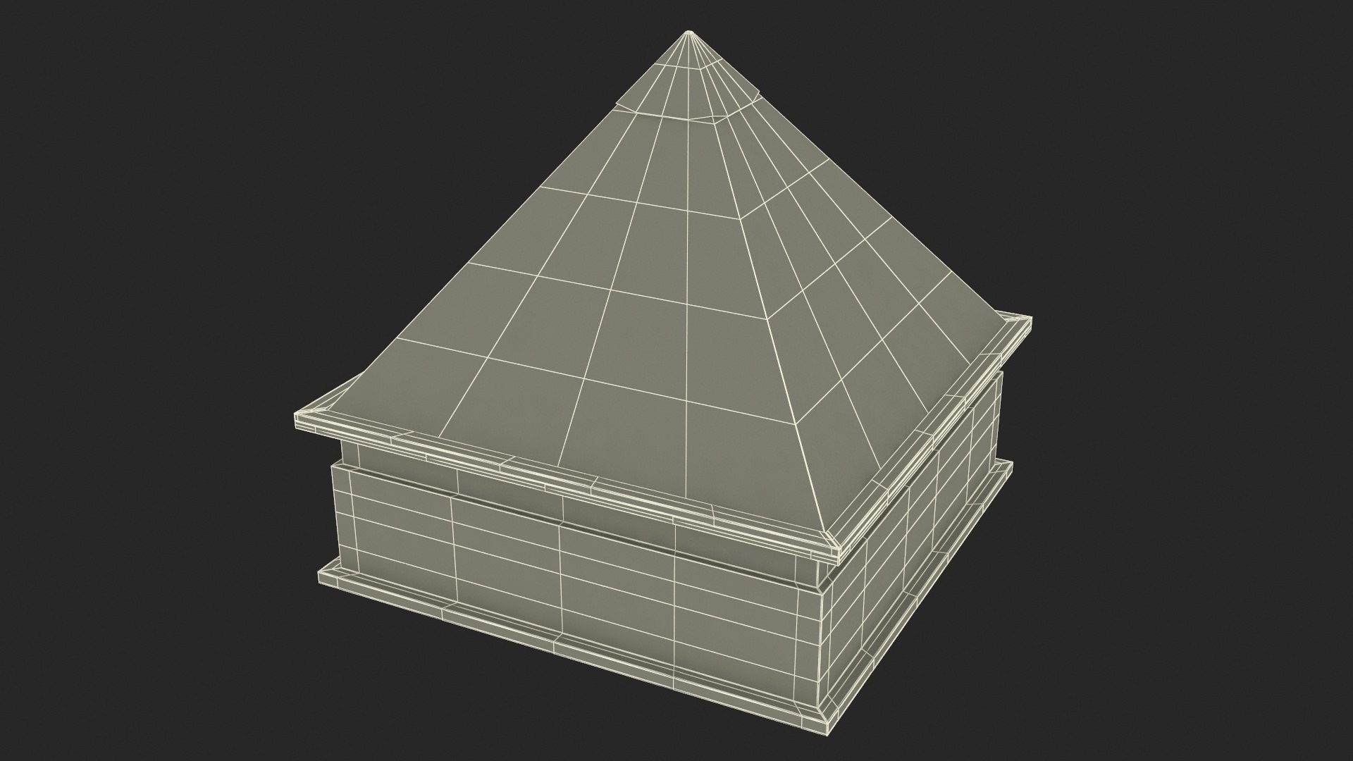 Square Pyramid Skylight For Roof 3D - TurboSquid 2194768