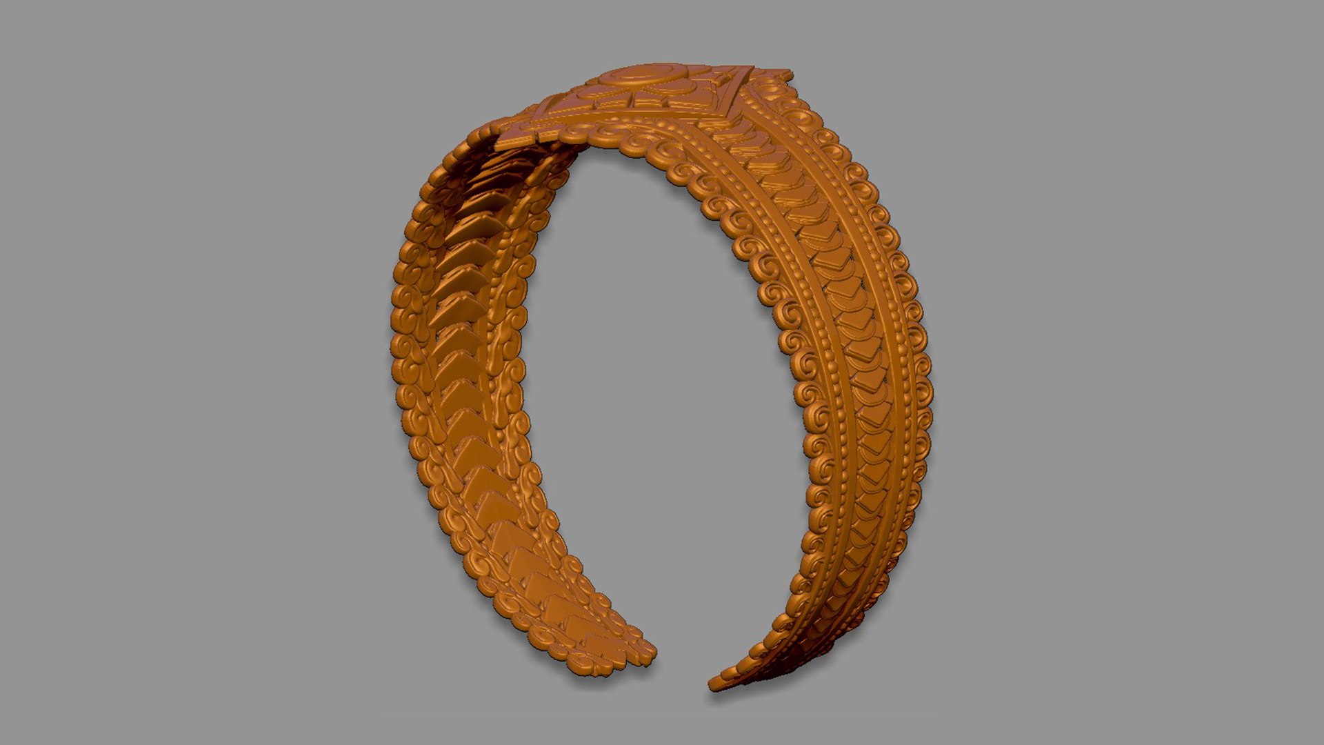 Angkor Bangle Jewelry 3D Model - TurboSquid 2309800