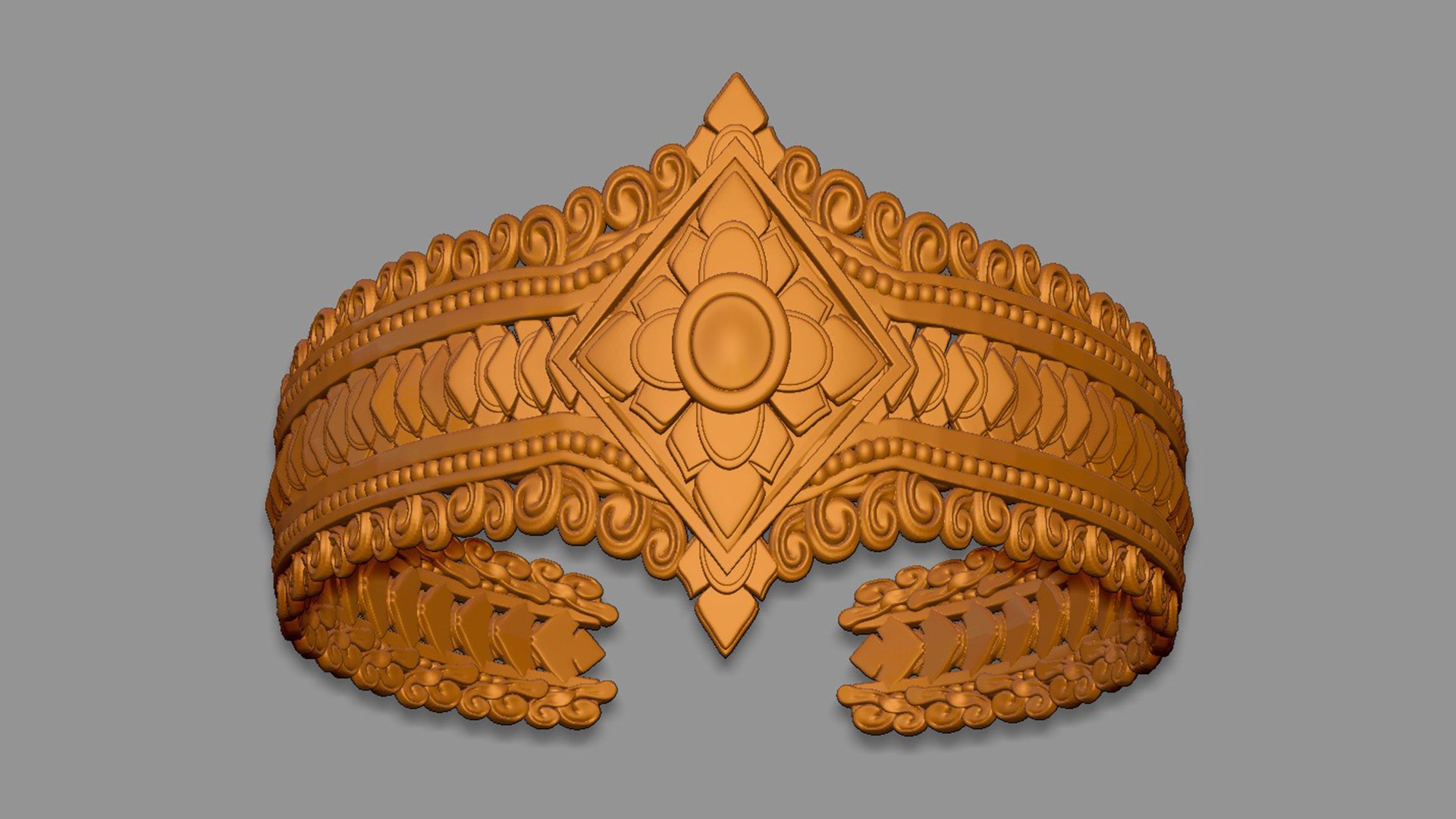 Angkor Bangle Jewelry 3D Model - TurboSquid 2309800