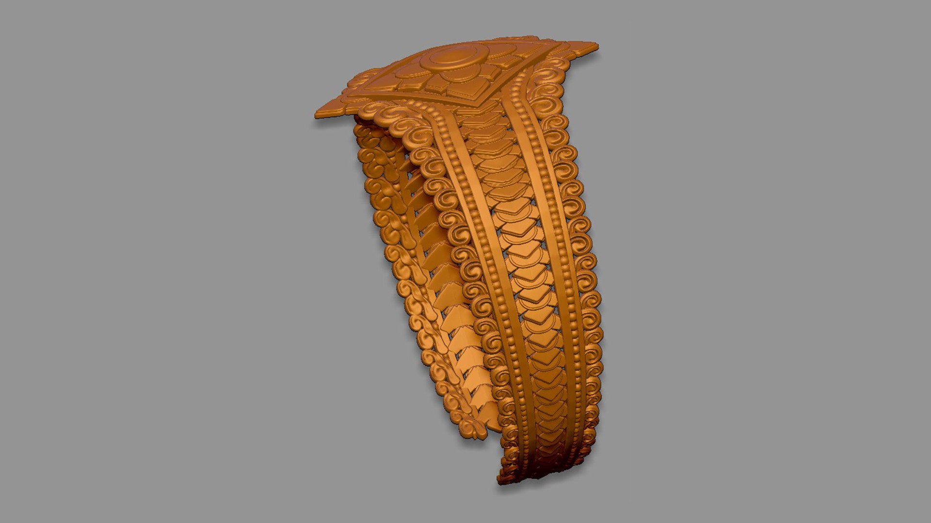 Angkor Bangle Jewelry 3D Model - TurboSquid 2309800