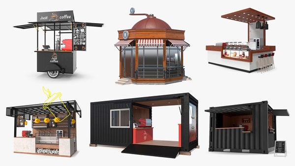 modelo 3d Colección de cafeterías 5 - TurboSquid 2200383