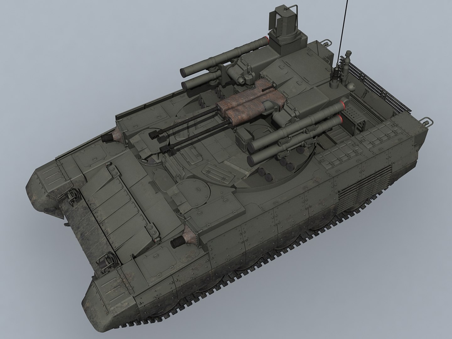 russian bmpt tank 3d max