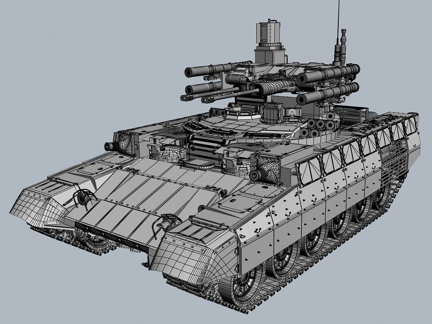 russian bmpt tank 3d max