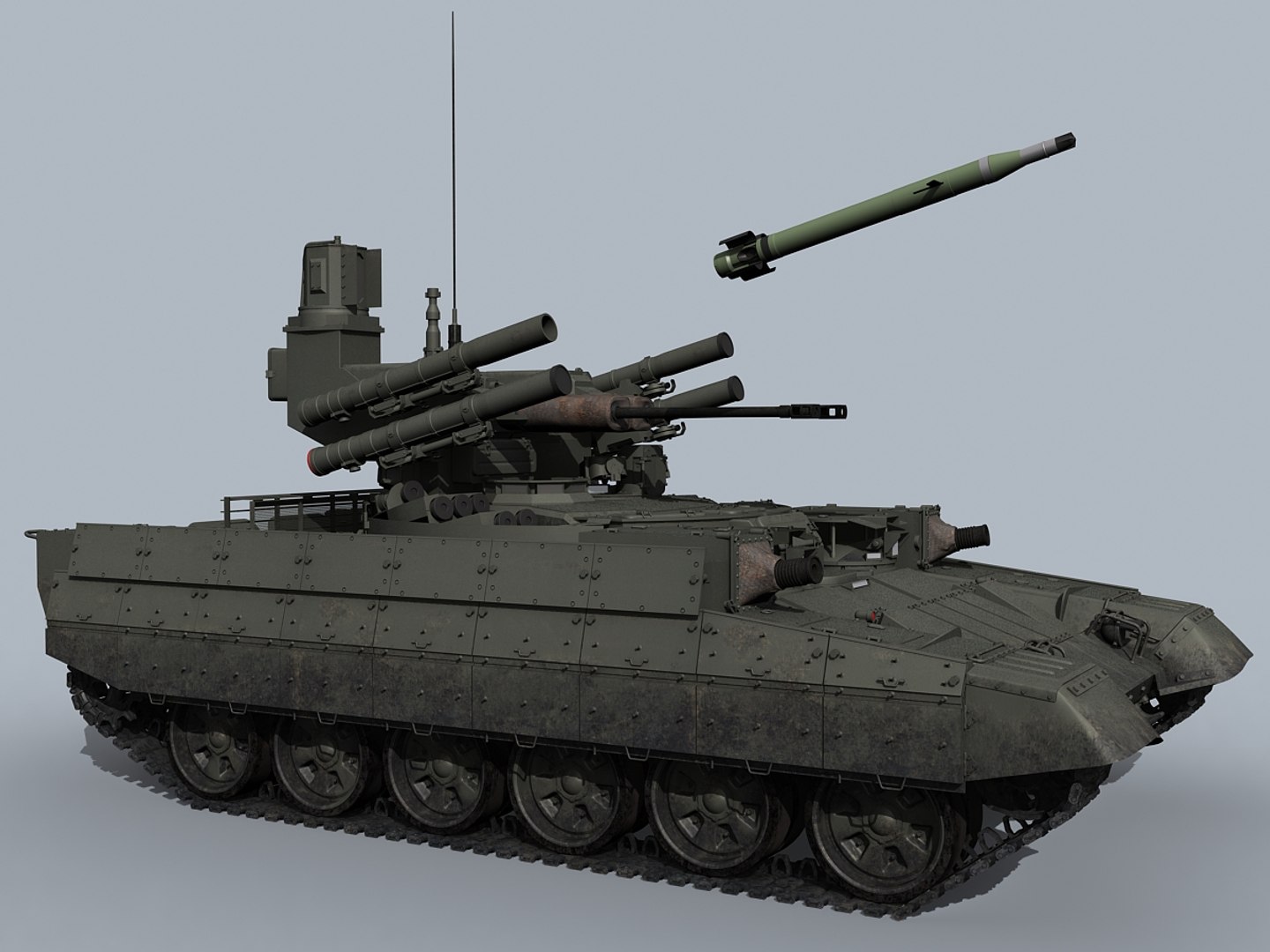 russian bmpt tank 3d max