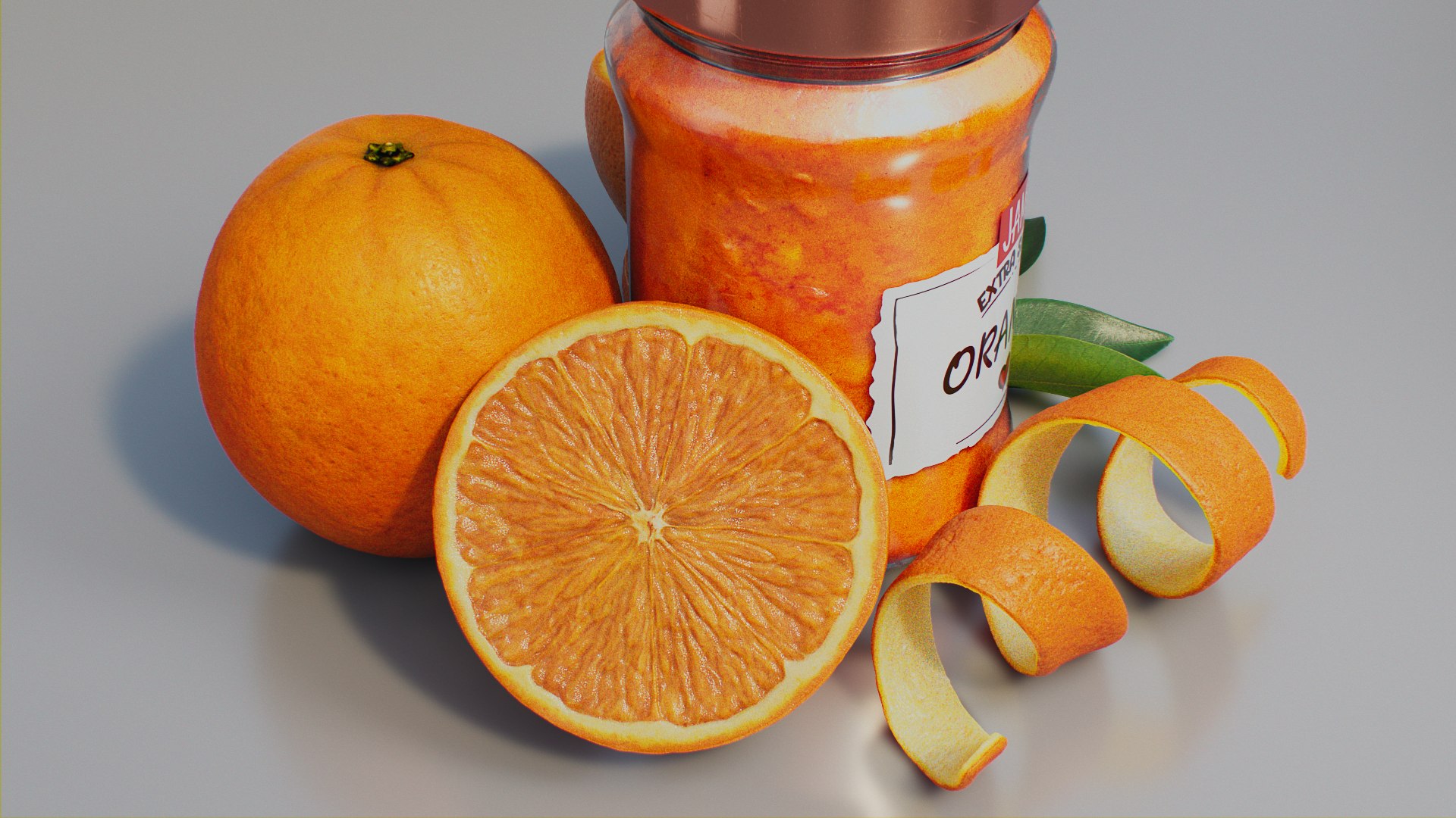 3D Orange Jam Model - TurboSquid 2056352