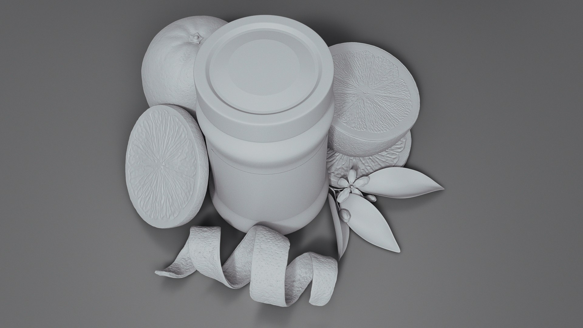 3D Orange Jam Model - TurboSquid 2056352