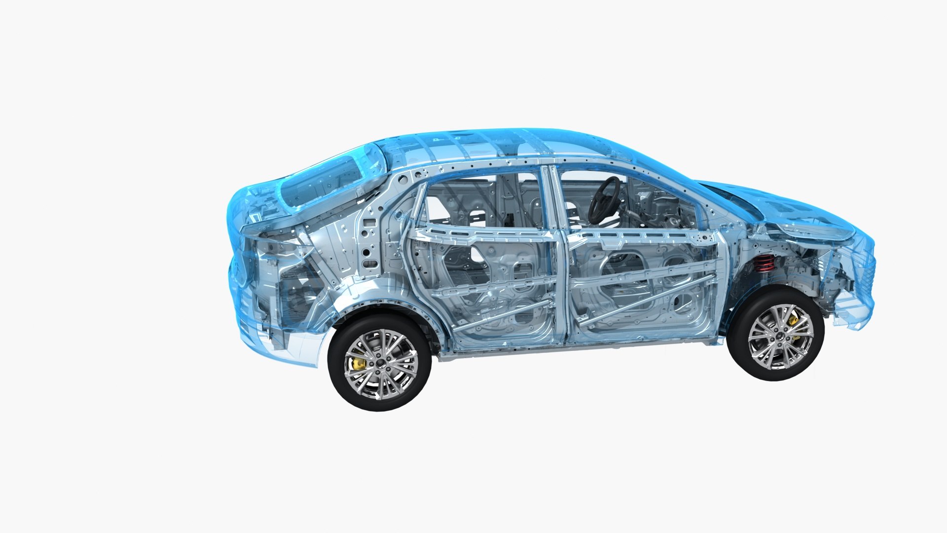 Electric Car Chassis Frame X-Ray 3D - TurboSquid 2332586