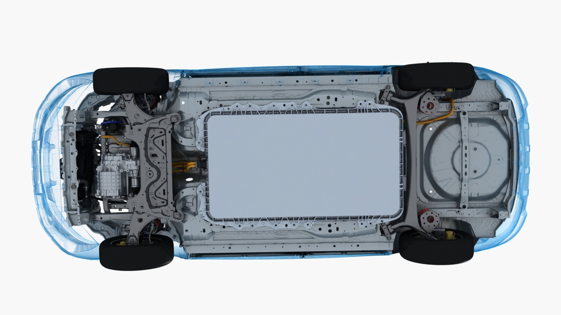 Electric Car Chassis Frame X-Ray 3D - TurboSquid 2332586