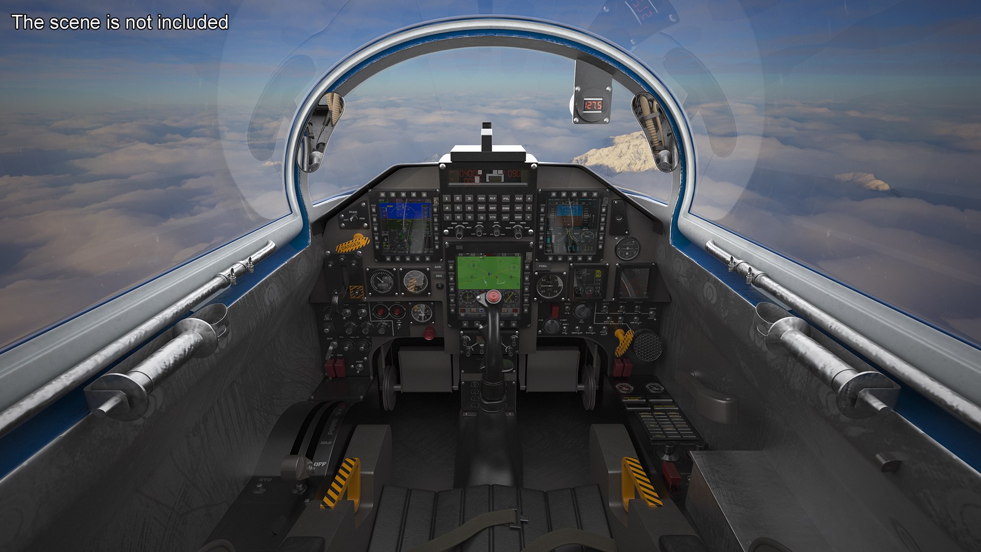 HESA Saeqeh Iranian Aircraft Without Rockets Blue 3D Model - TurboSquid ...