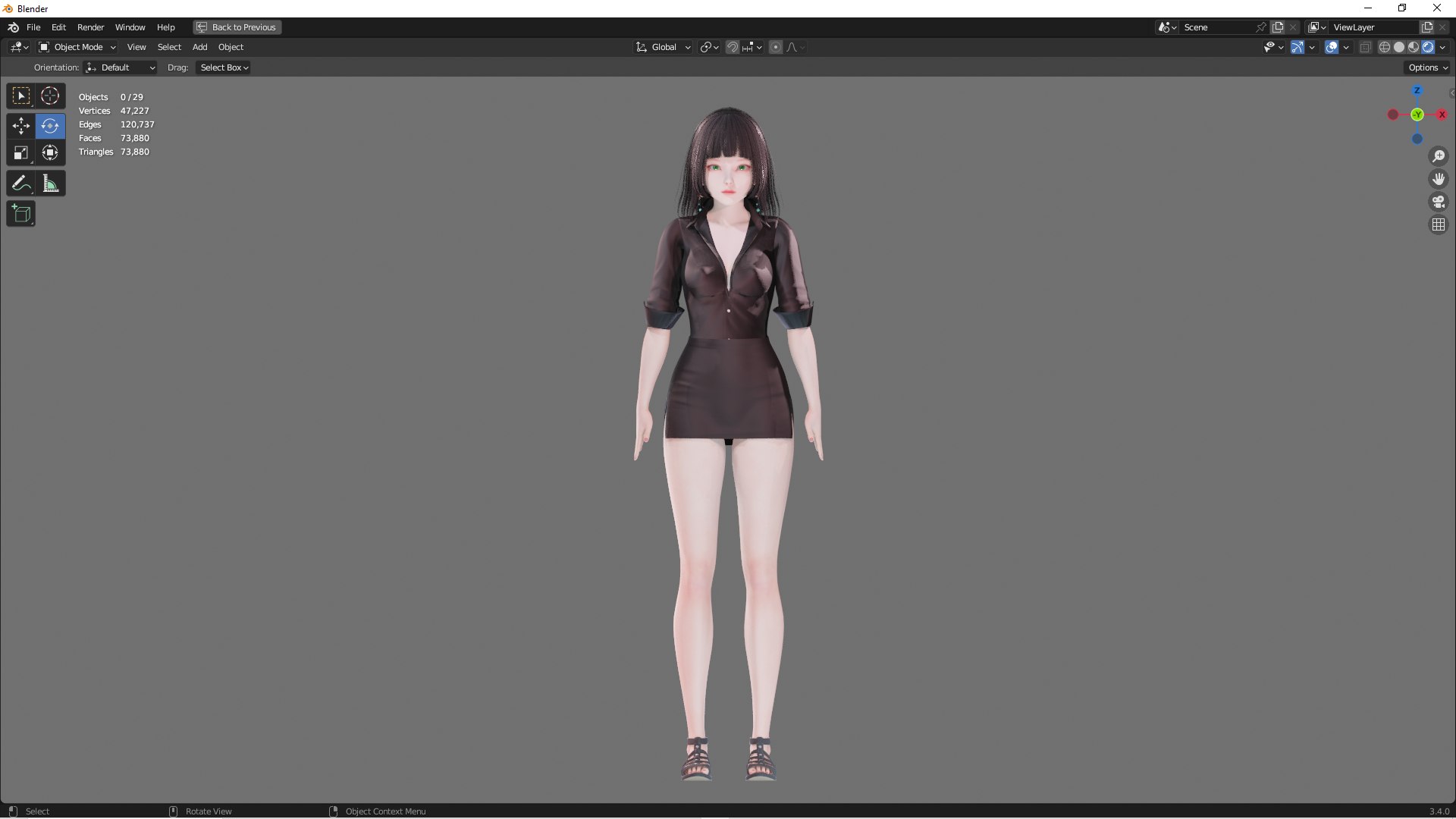 3D Casual Clothing 0010 - UE5 - Unity - Blender - Animated - Realistic ...
