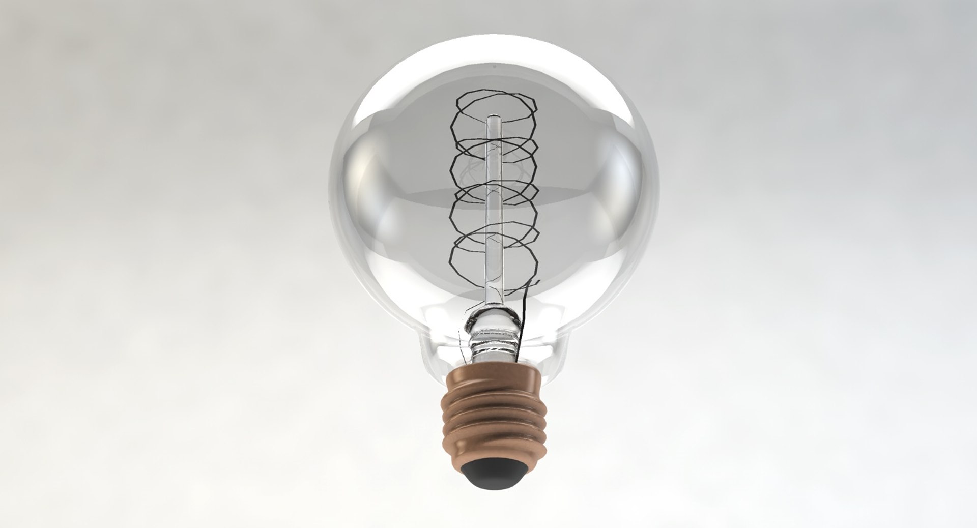 vintage g80 lightbulb light bulb 3d c4d