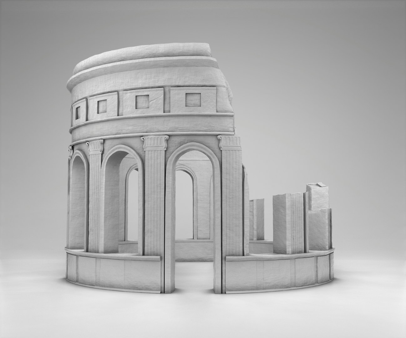 Ruins Greek Model - TurboSquid 1686815