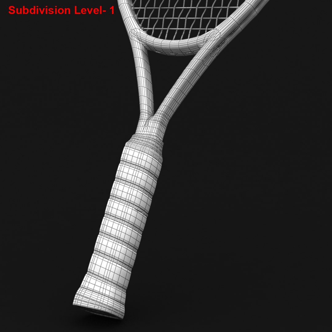 3d Tennis Racket Ball Model