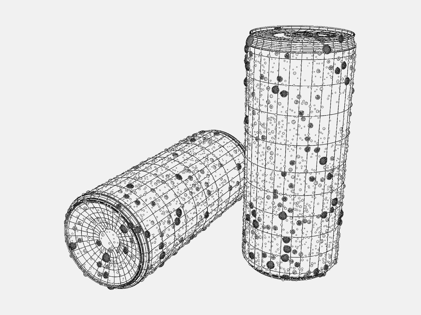 Sodacan 330ml With Droplets Model Turbosquid 1881657