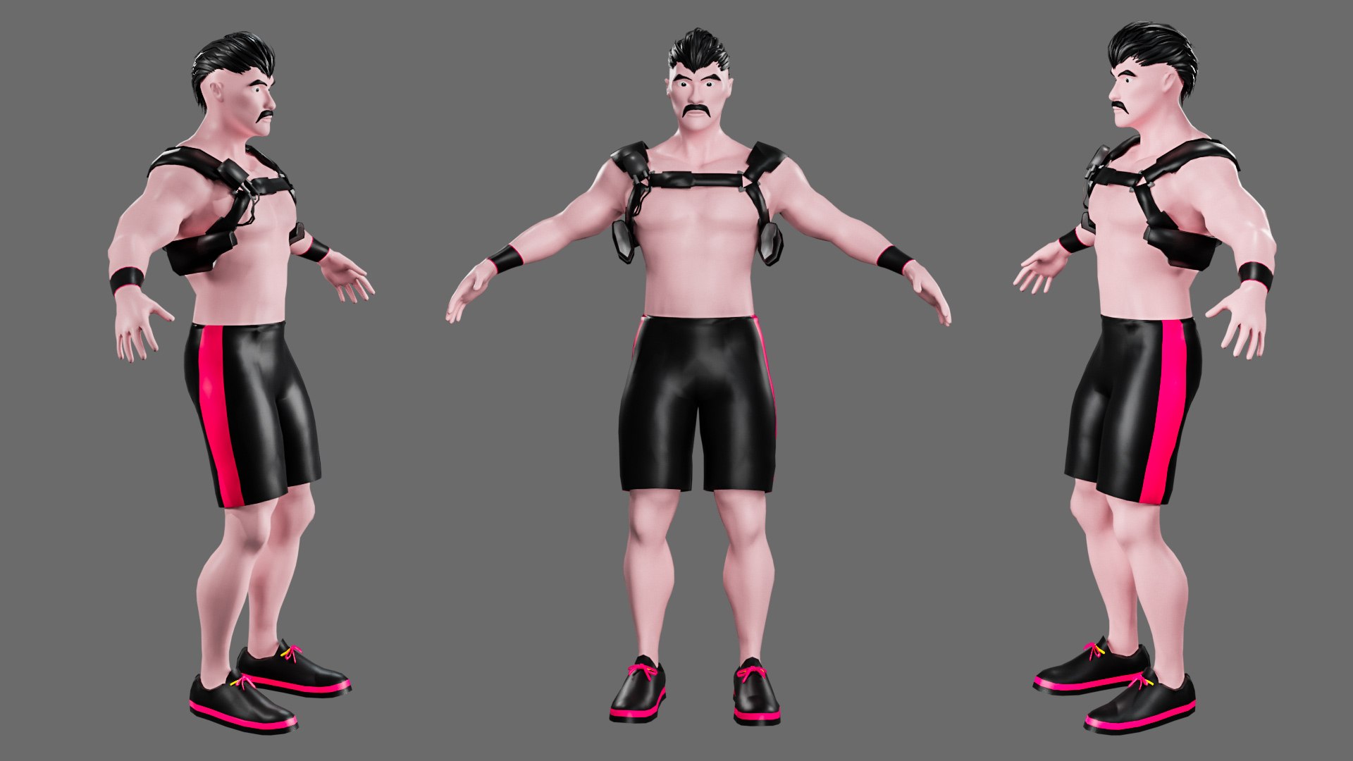 3D model Characters-4 street fighter - TurboSquid 2065018