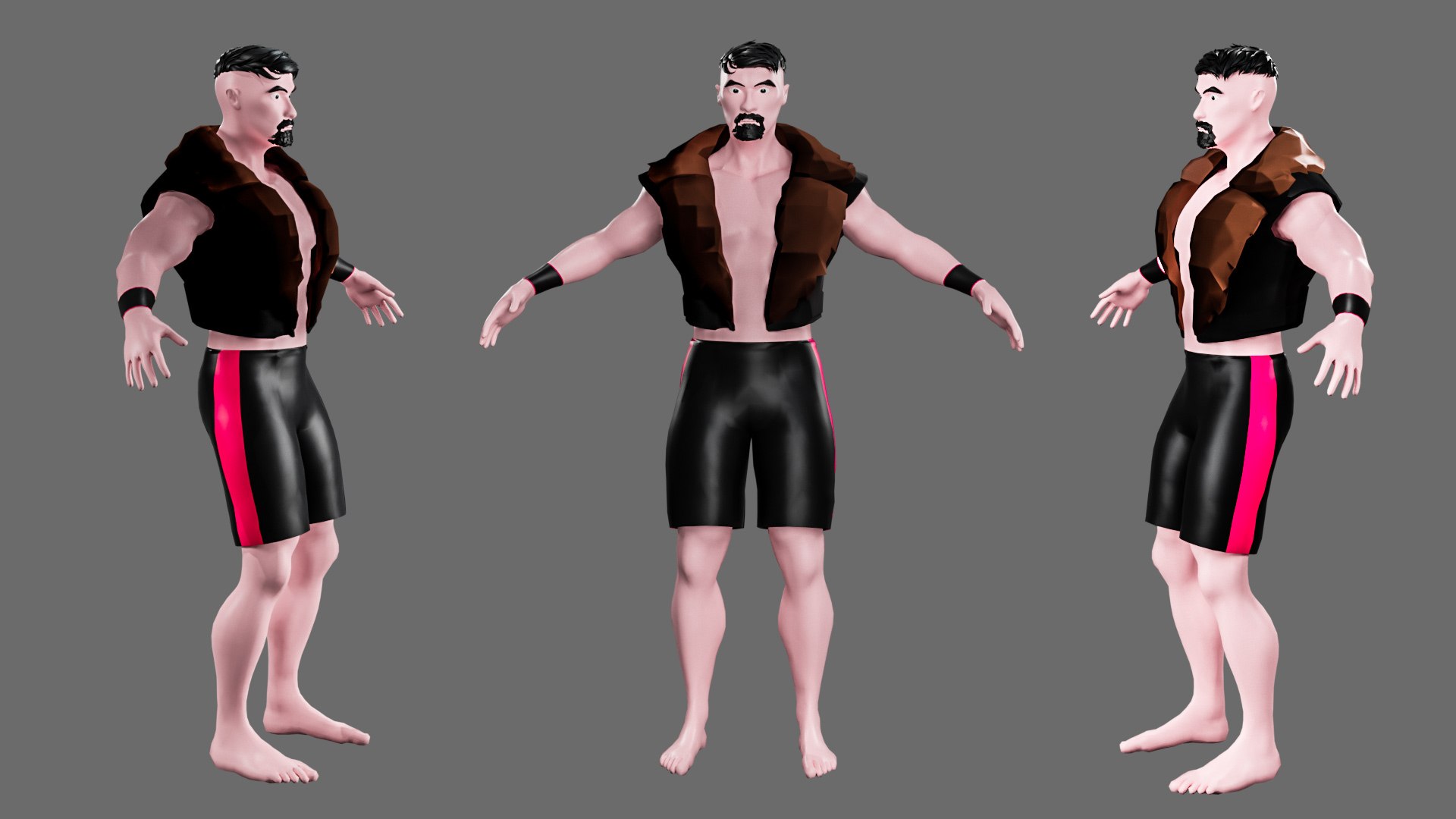 3D model Characters-4 street fighter - TurboSquid 2065018