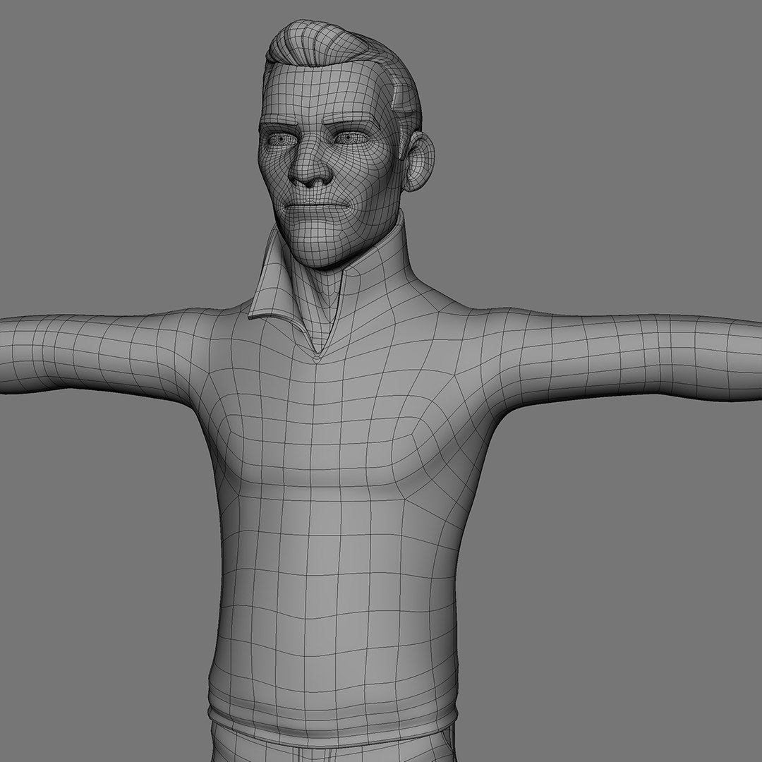 3d Heroic Cartoon Character Man