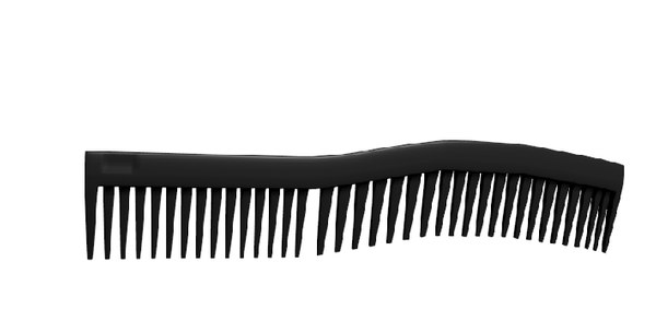 comb hair 3d model