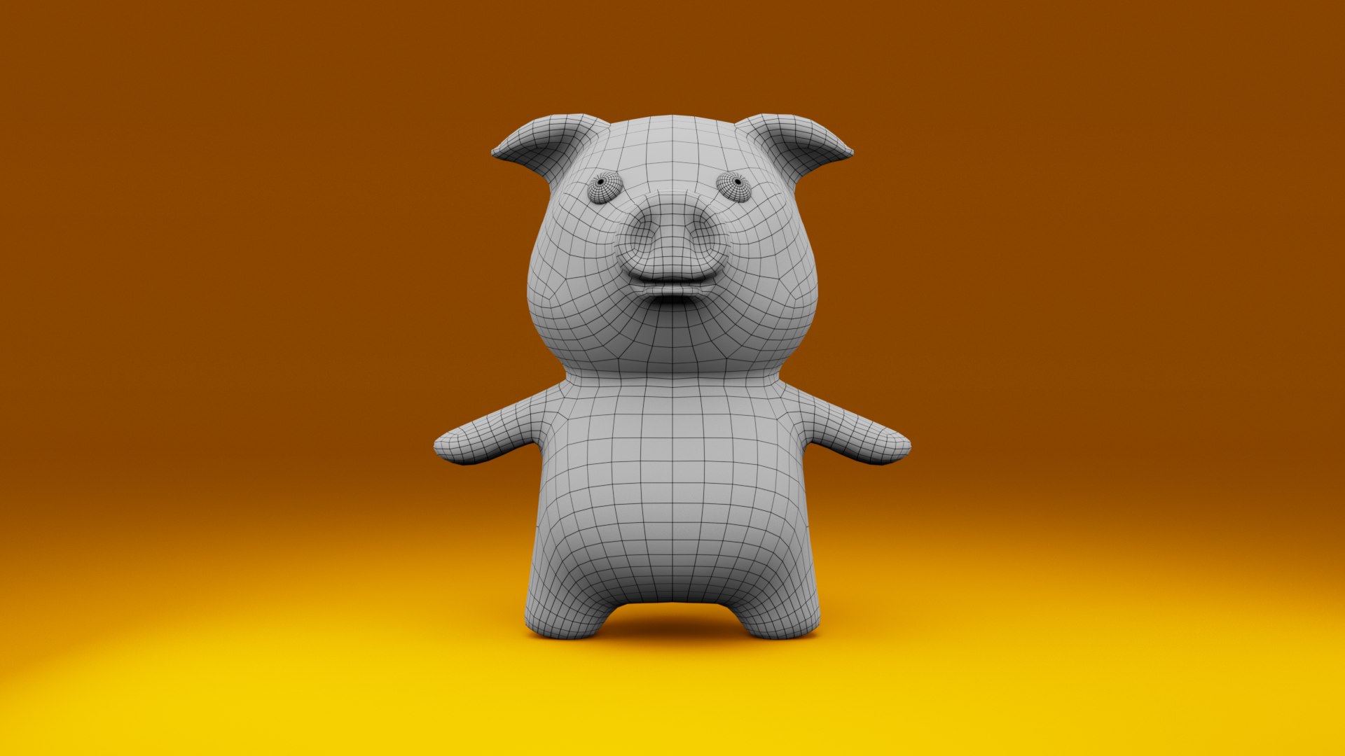 Adorable Stylized Cartoon Pig 3D Model Oink Your Way To Fun 3D Model 3D ...