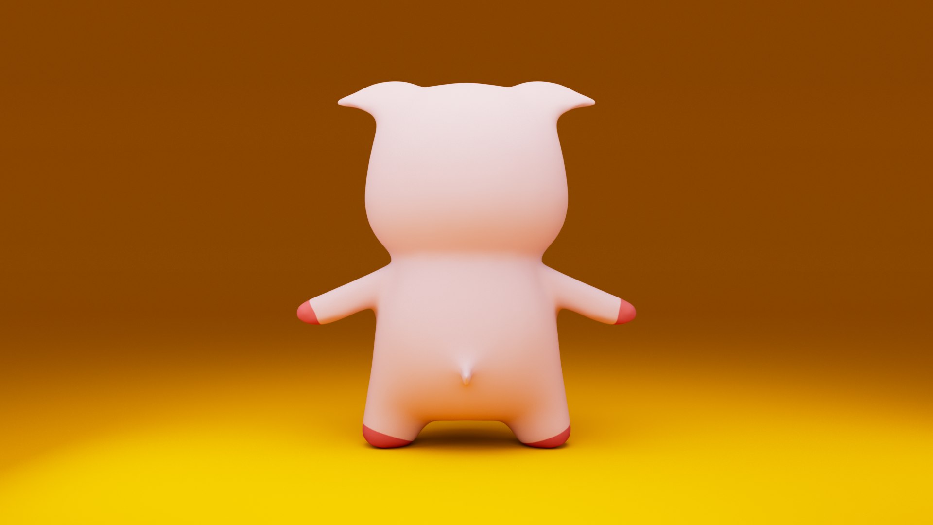 Adorable Stylized Cartoon Pig 3D Model Oink Your Way To Fun 3D Model 3D ...