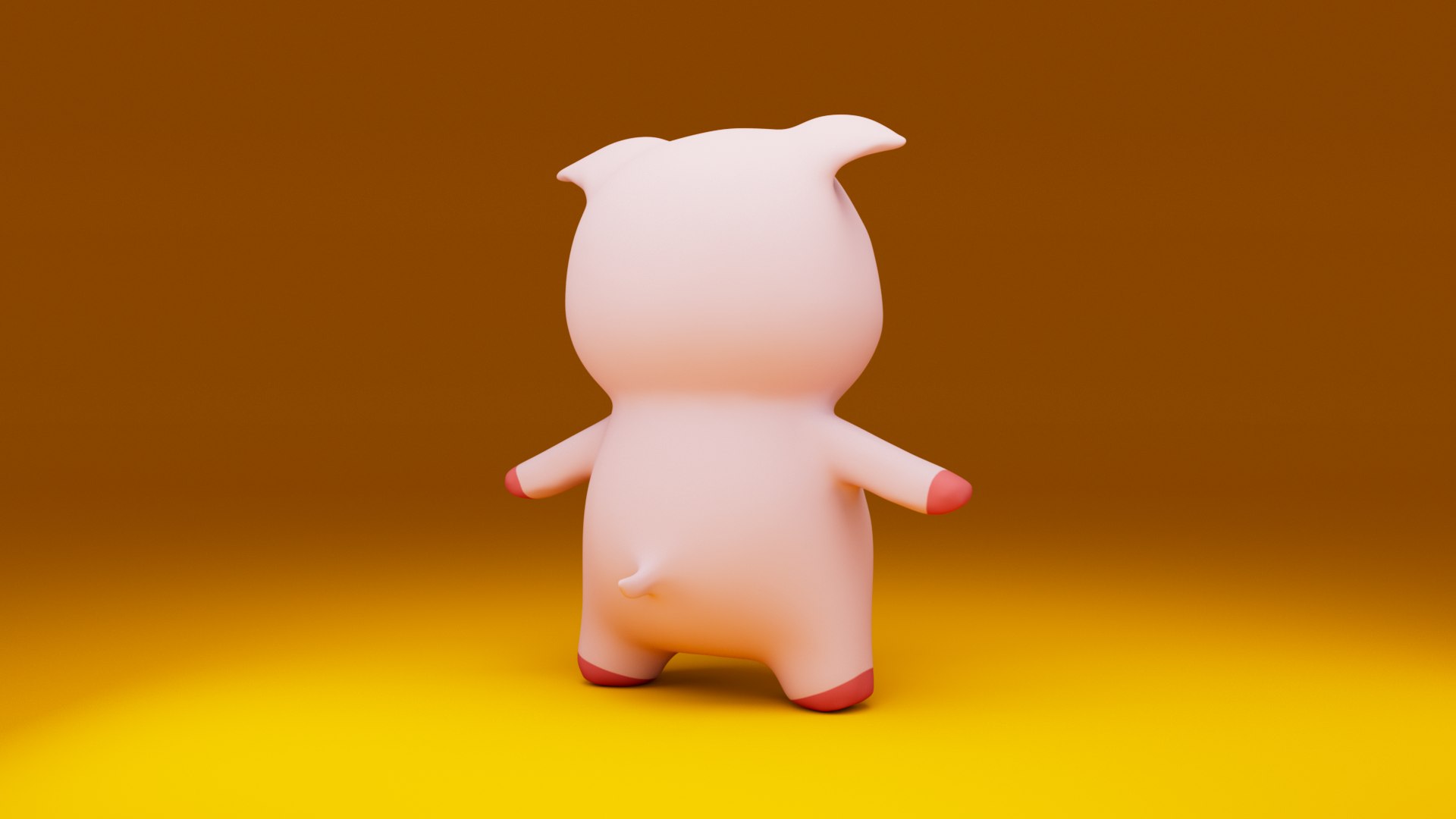 Adorable Stylized Cartoon Pig 3D Model Oink Your Way To Fun 3D Model 3D ...