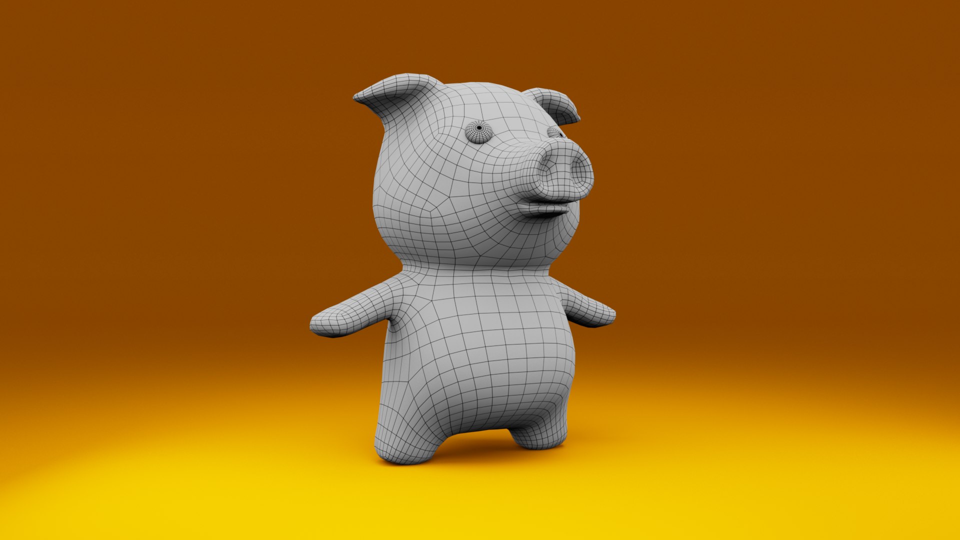 Adorable Stylized Cartoon Pig 3D Model Oink Your Way To Fun 3D Model 3D ...