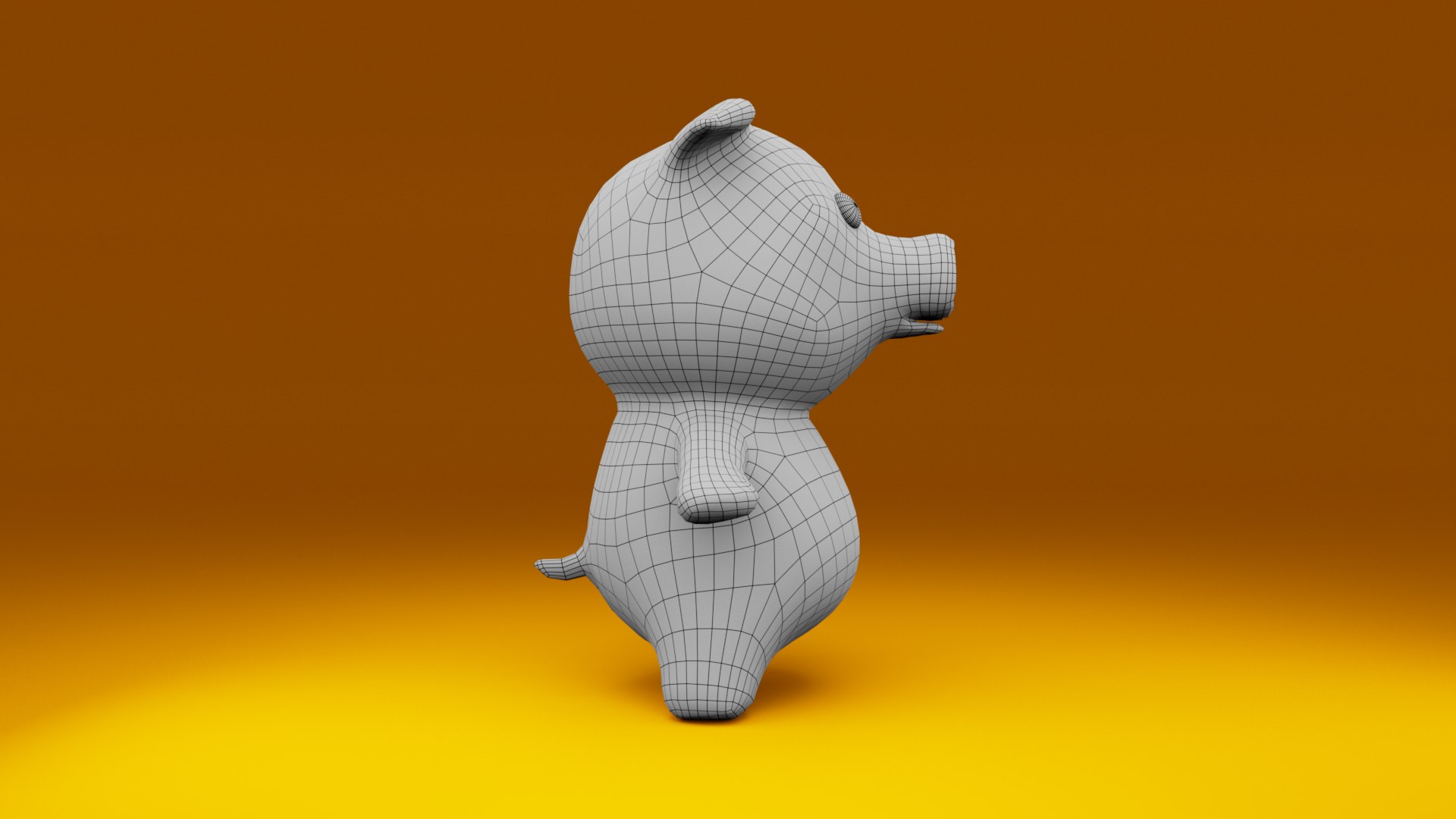Adorable Stylized Cartoon Pig 3D Model Oink Your Way To Fun 3D Model 3D ...