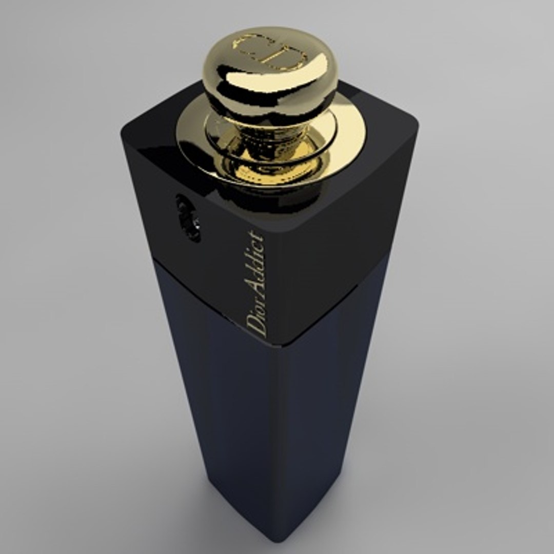 perfume dior addict 3d model