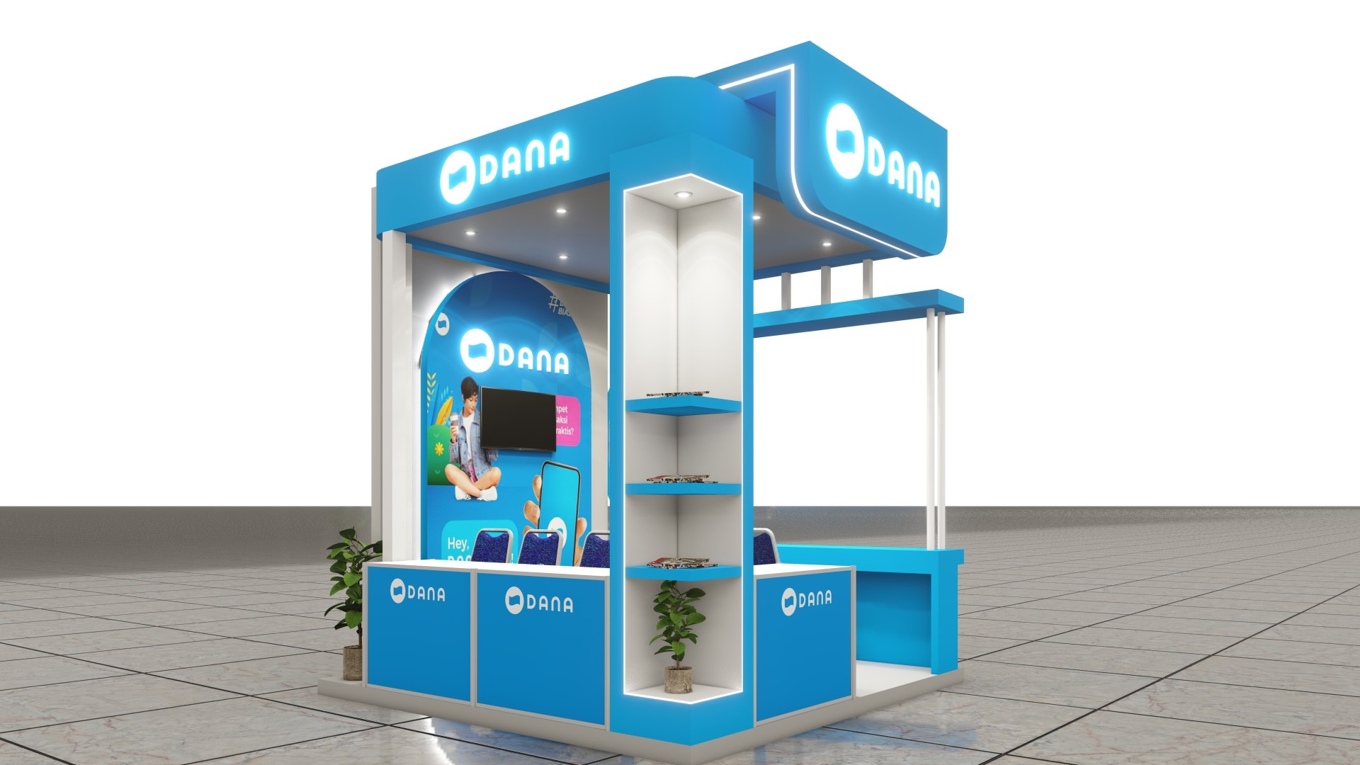 Booth 3x3 Model - TurboSquid 2131508