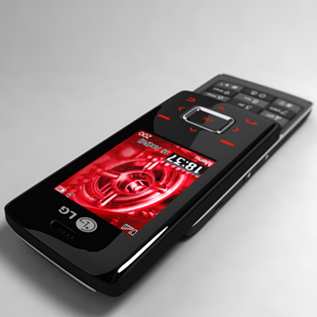 Lg Kg800 Mobile Phone 3d Model
