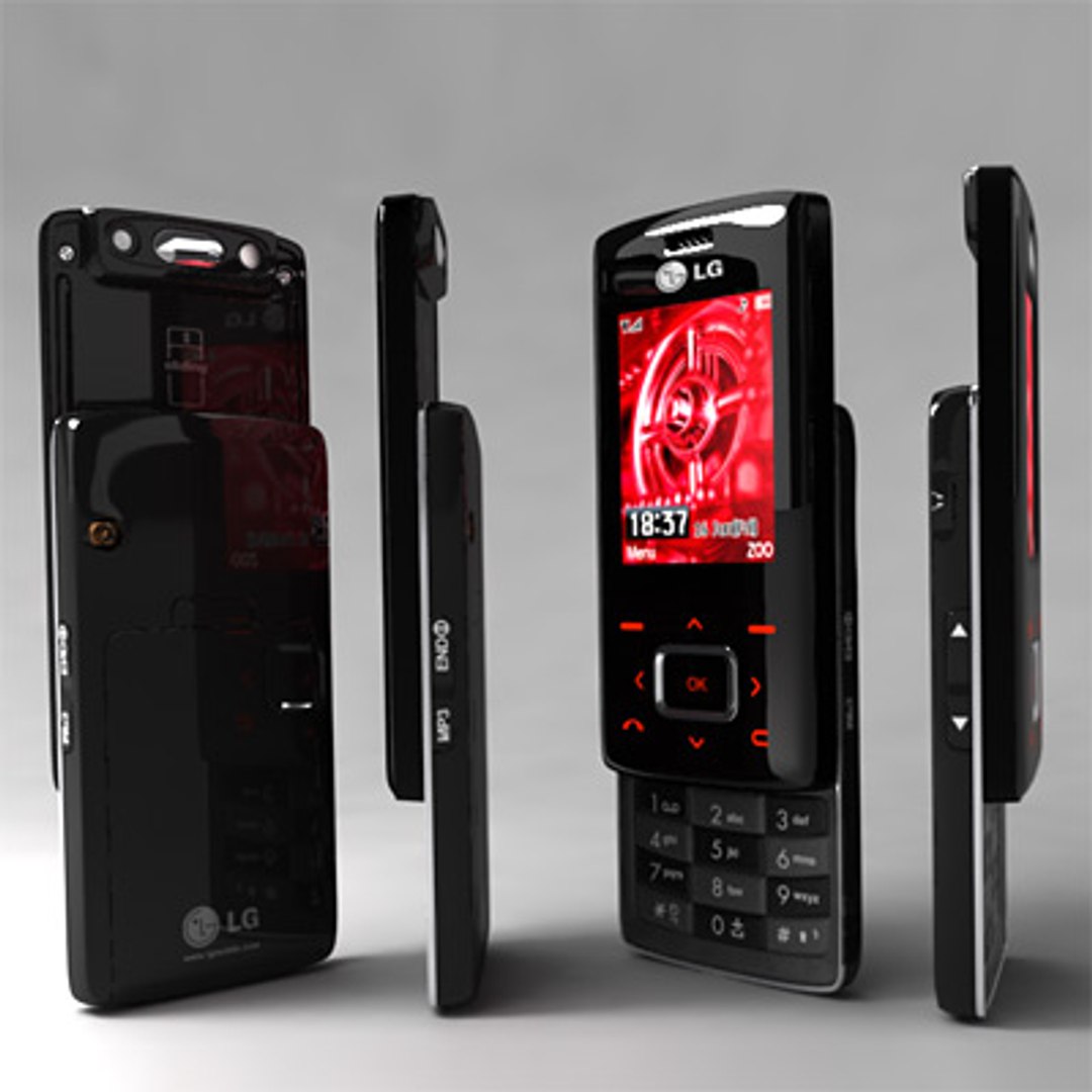 Lg Kg800 Mobile Phone 3d Model