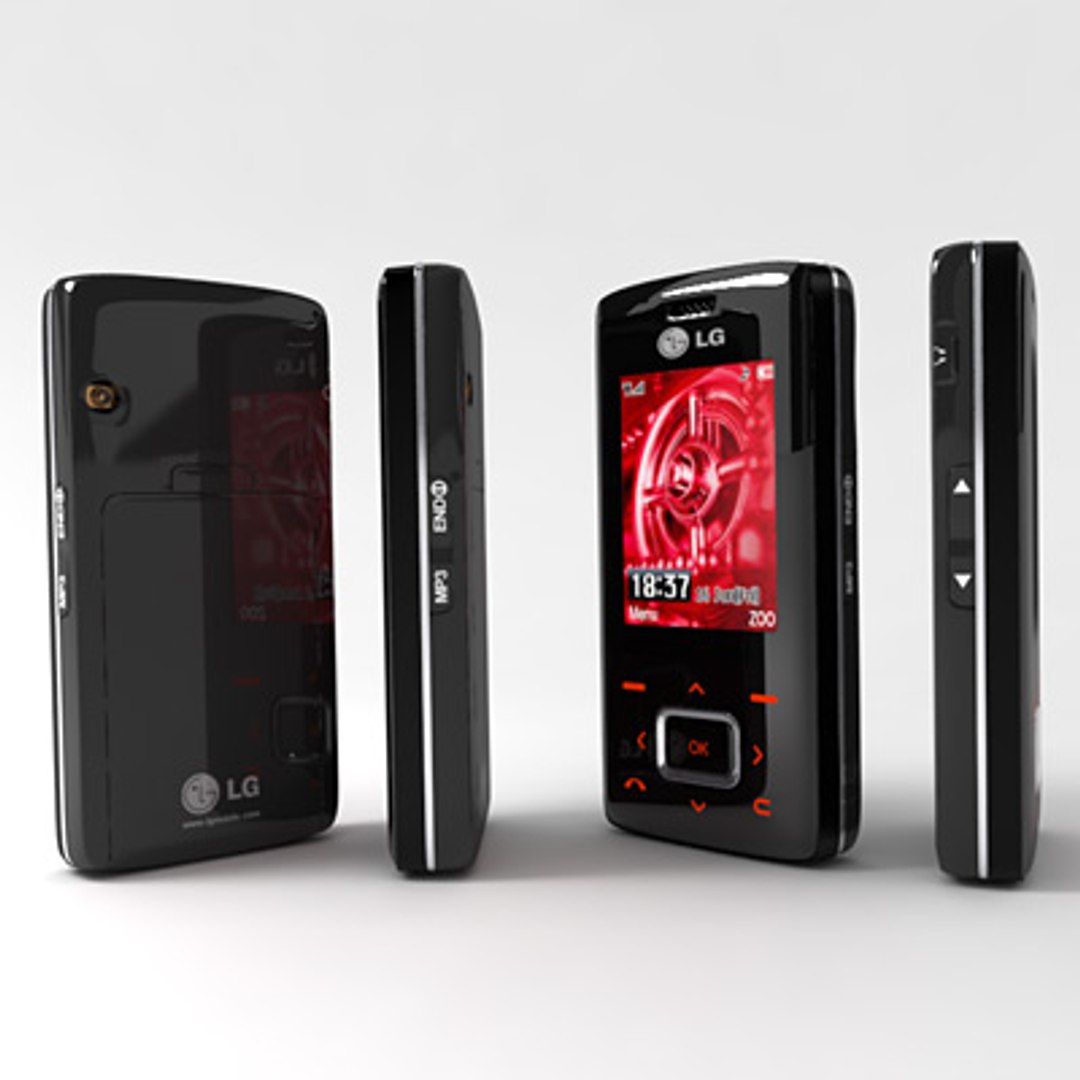 Lg Kg800 Mobile Phone 3d Model