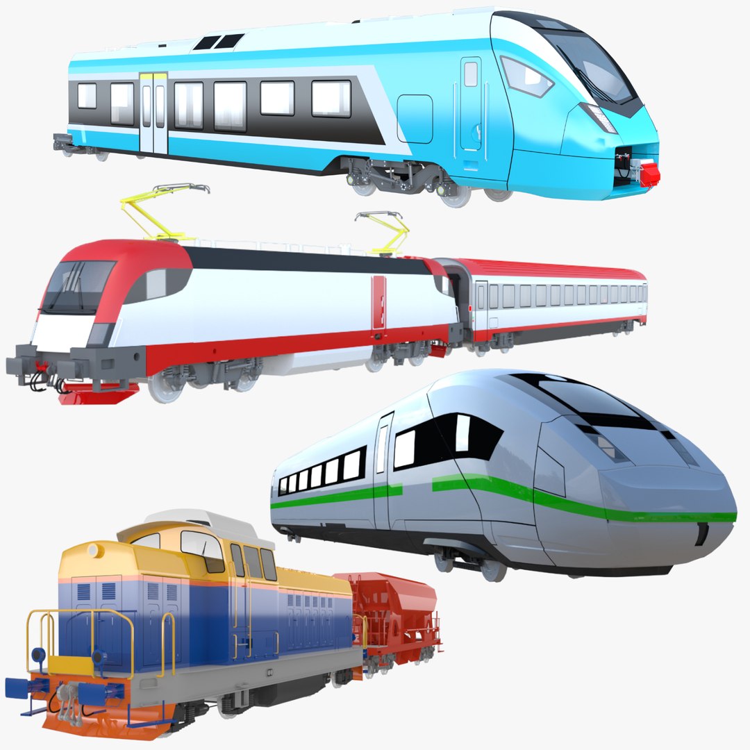 3D Model Trains Big Collection - TurboSquid 1797044