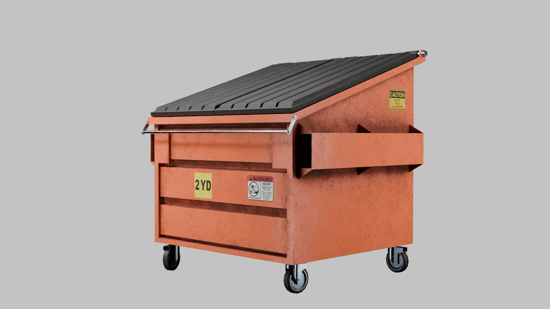 Orange Dumpsters Collection 3D Model - TurboSquid 2172134