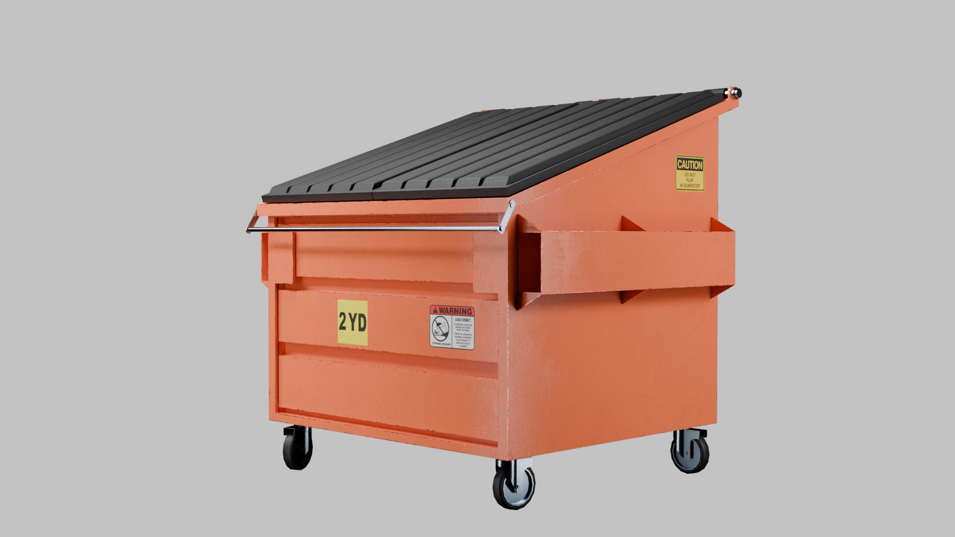 Orange Dumpsters Collection 3D Model - TurboSquid 2172134