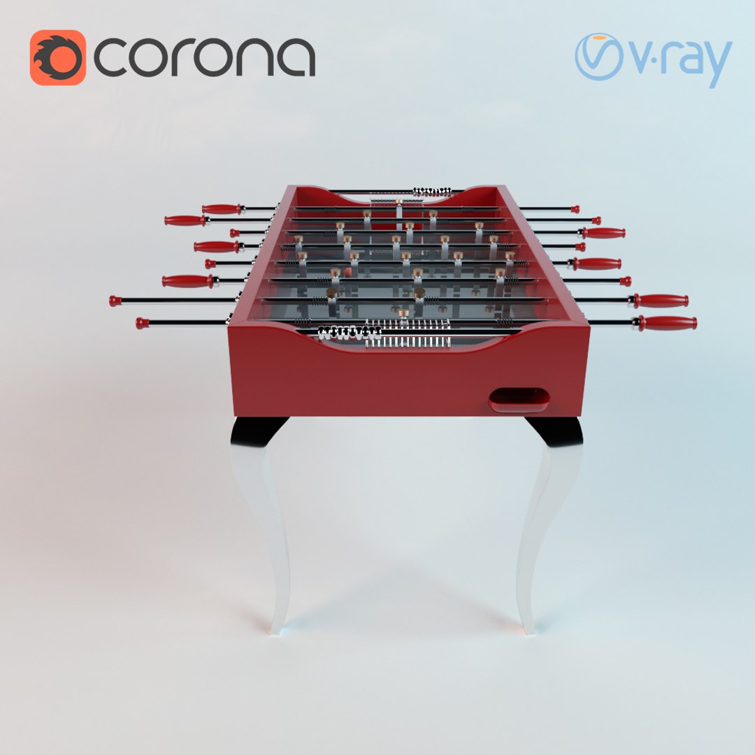 classic table football 3d model