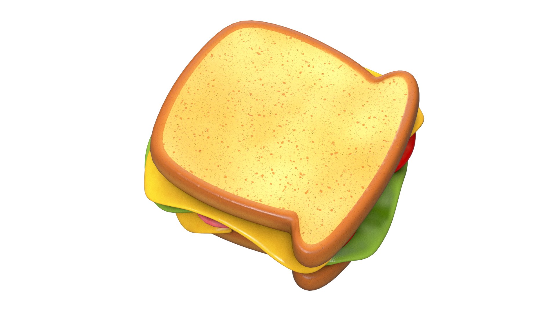 3D Cartoon Sandwich - TurboSquid 2053292