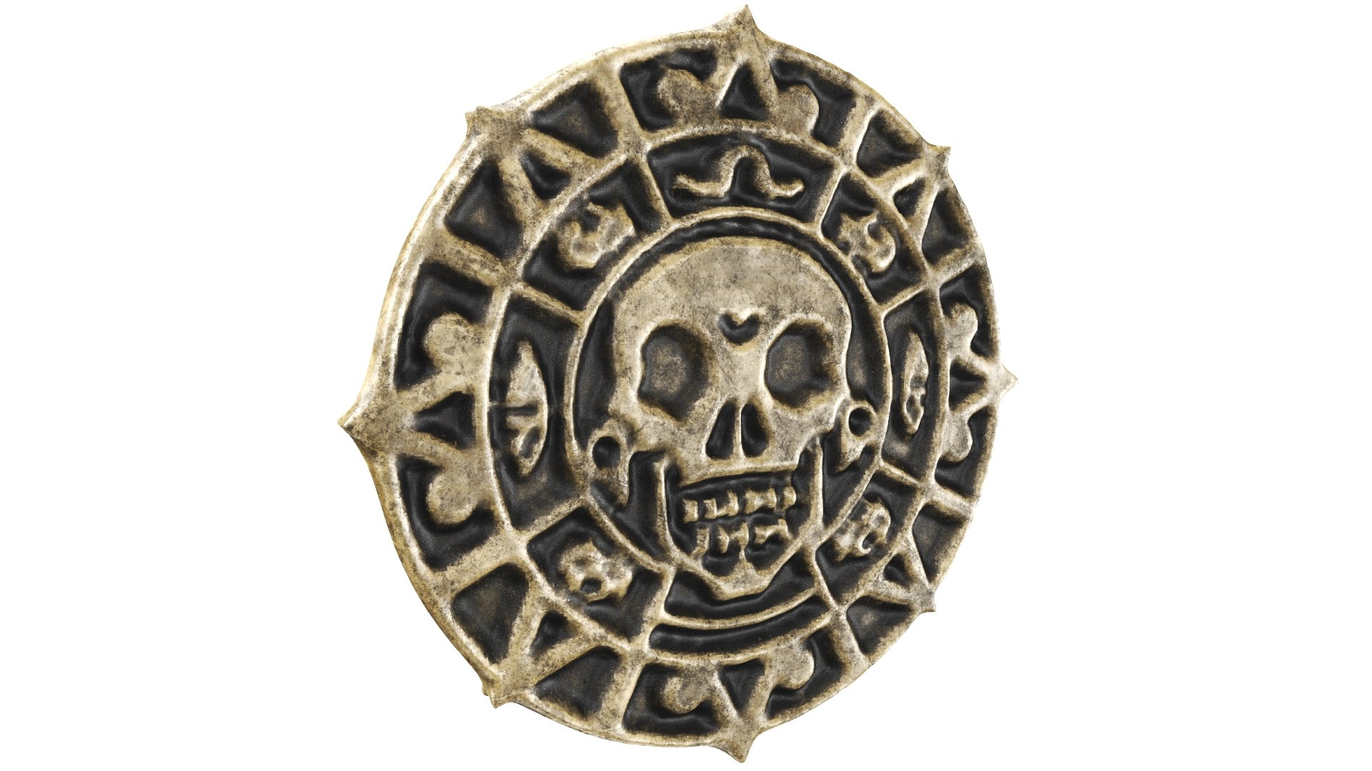 3D Medal Medallion Pirate - TurboSquid 1684517
