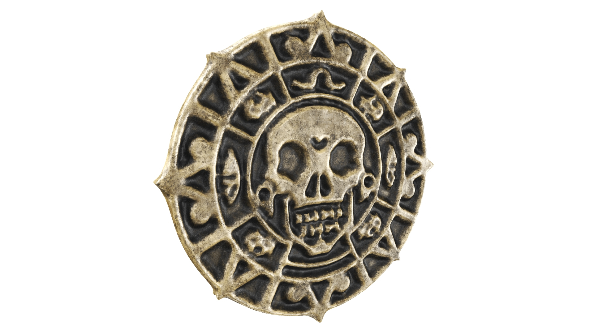 3D Medal Medallion Pirate - TurboSquid 1684517