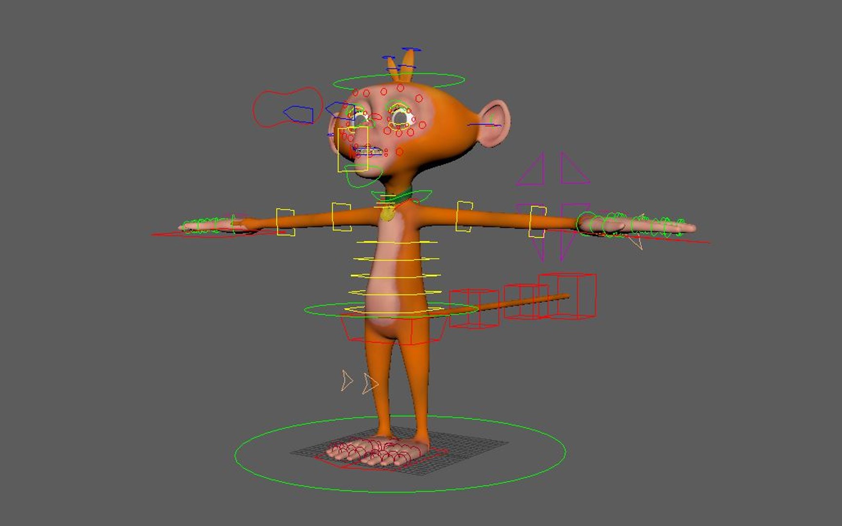 Hi-poly Stylized Cartoon Monkey Character 3D Model - TurboSquid 1473841
