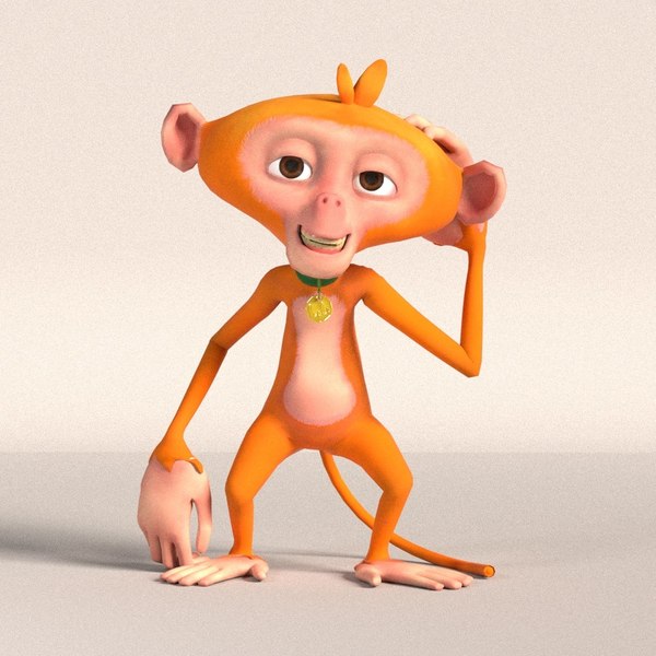 Cartoon Monkey 3D Models for Download | TurboSquid