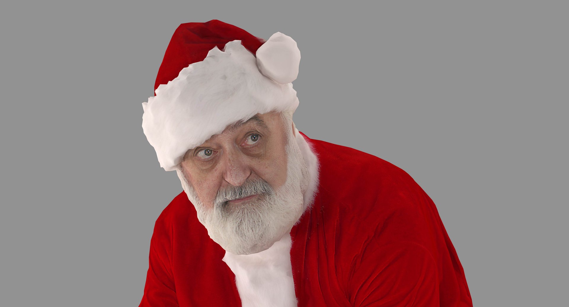 Santa Gift People Human 3d Model