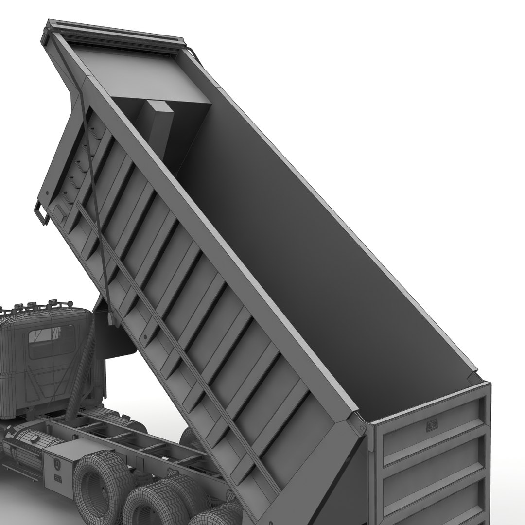 Mack Ch Dump Truck 3d Model